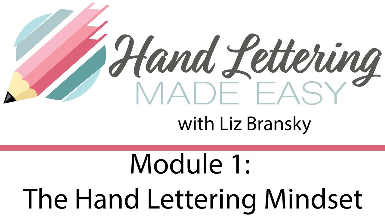 How to Hand Letter : Free Online Course // Module 1: The Hand Lettering ...