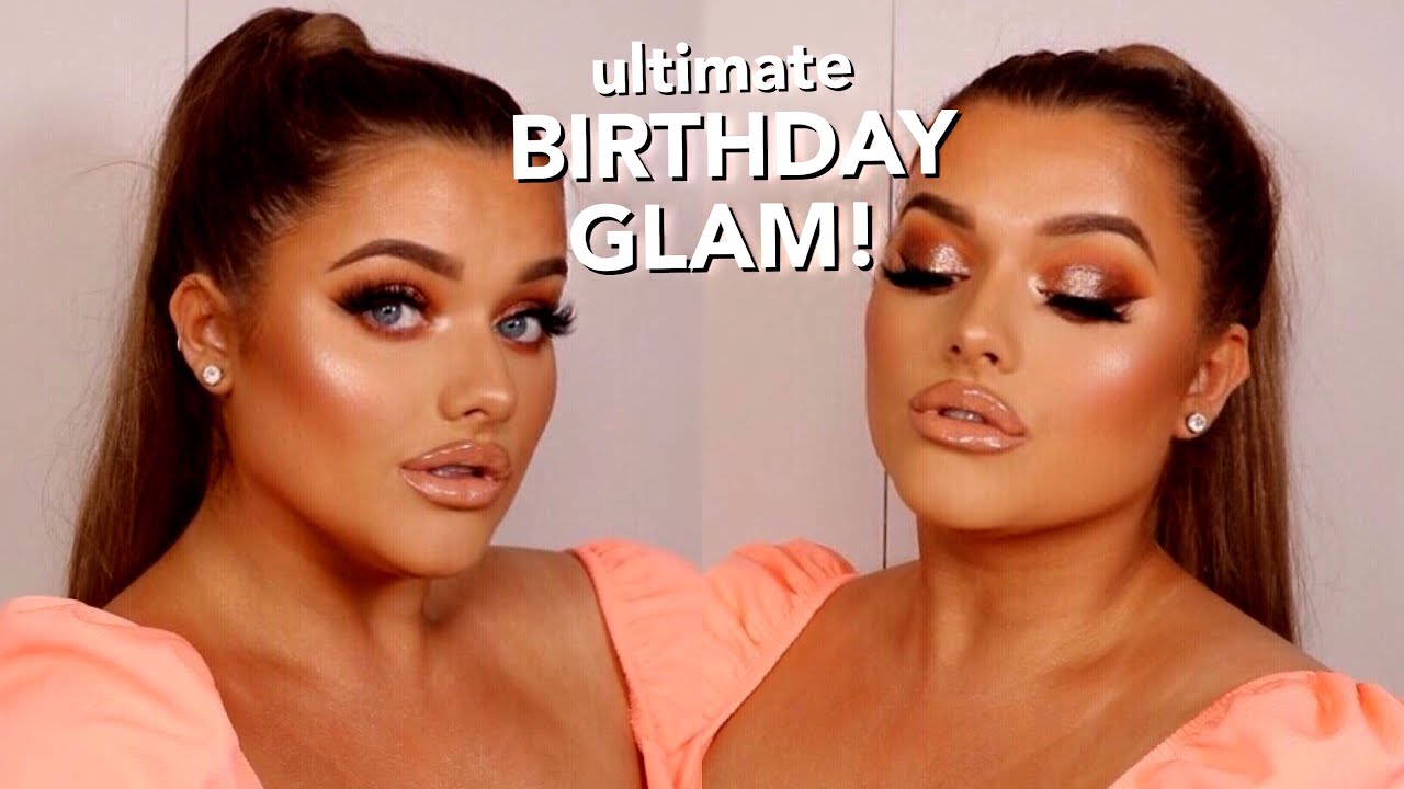 MY *ULTIMATE* BIRTHDAY GLAM GRWM!!! | Rachel Leary - YouTube