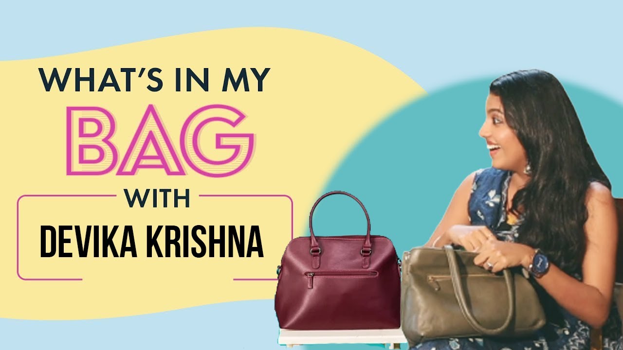 "WHATS IN MY BAG" with Devika Krishnan | Mollywood Online - YouTube