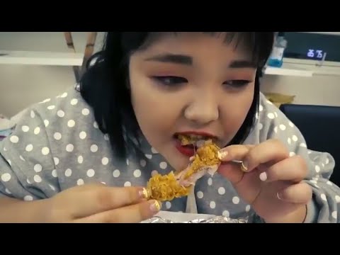 Chị mập yang sobin ăn gà chiên nhìn thèm quá đi