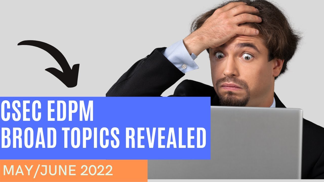 EDPM Exam Topics| May/June 2022 Exam - YouTube