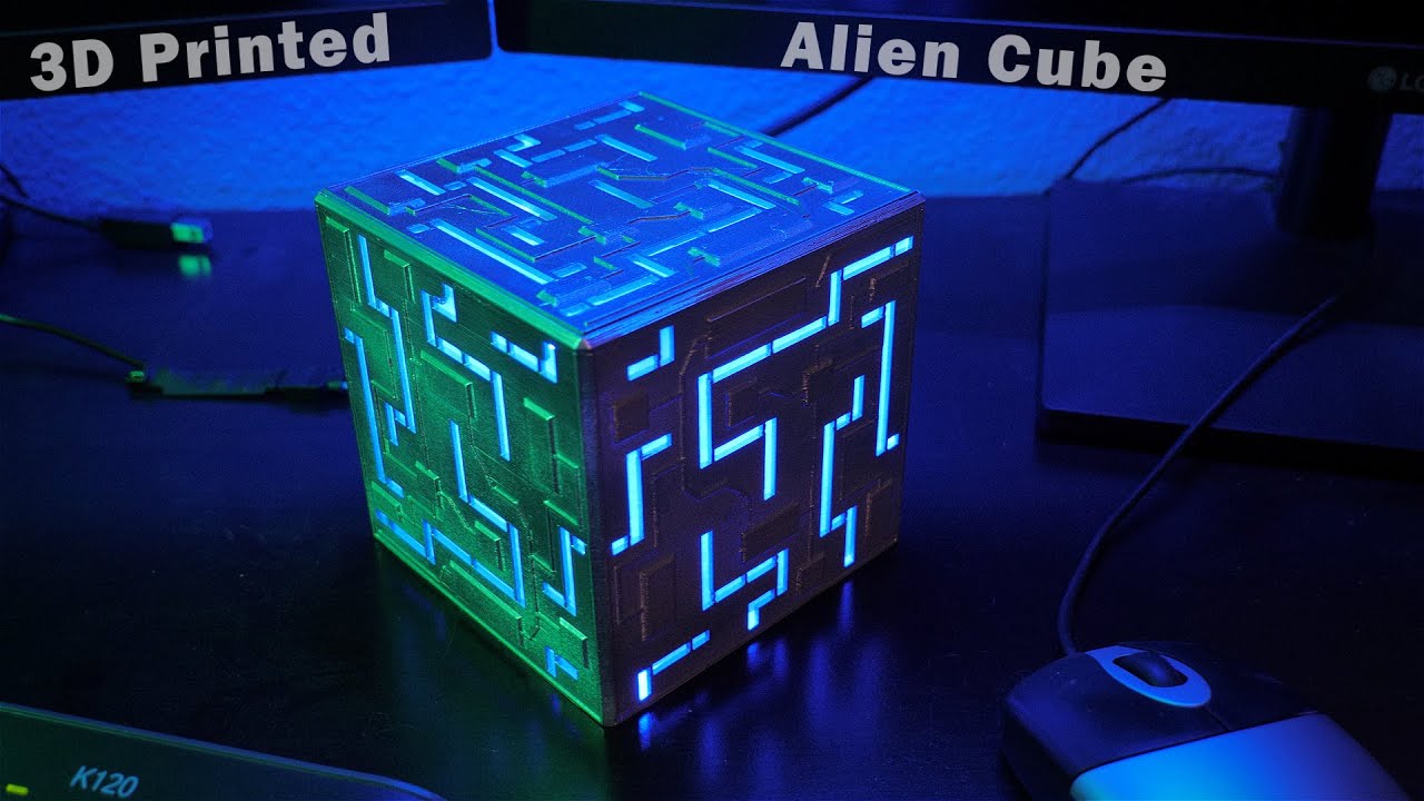 Alien Cube | 3D Printed - YouTube