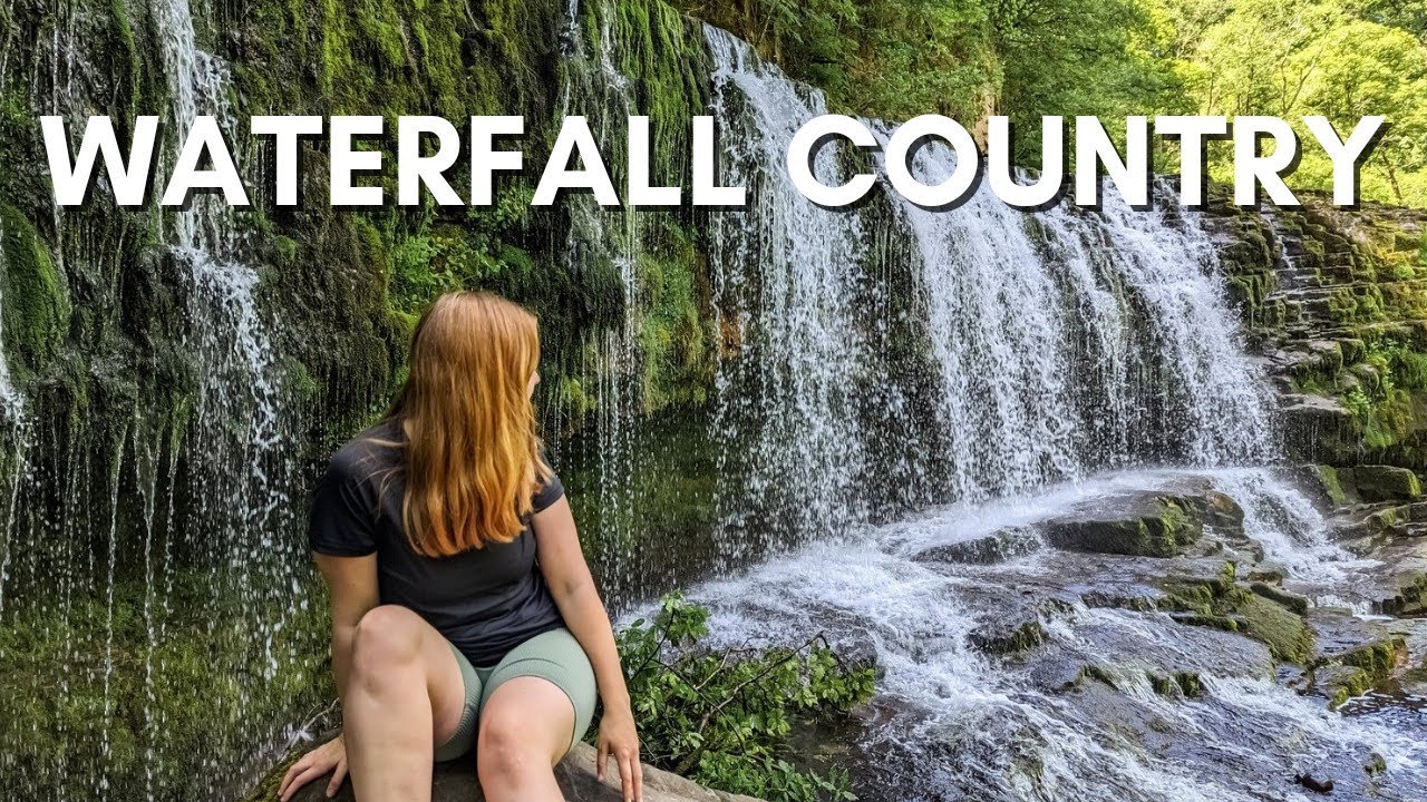 We walked behind a waterfall! (Exploring the Four Waterfalls Walk ...