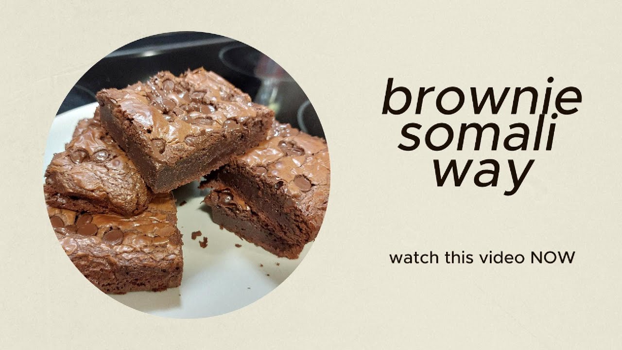 Brownie Somali Way (nutella iyo caano boore) - YouTube