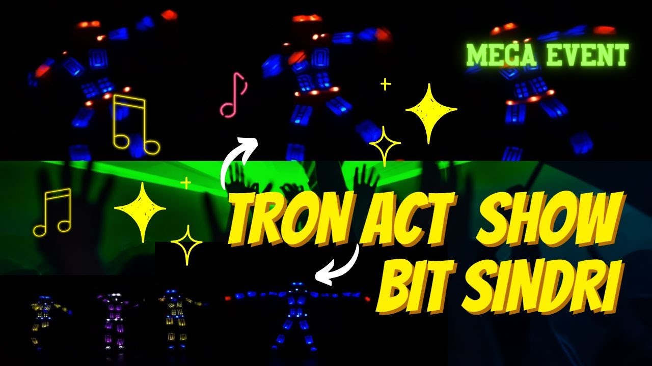 Mega Show of Tron Act in BIT Sindri|organised by Model Club BIT Sindri| SANDHAAN'23|Tech Fest in ...