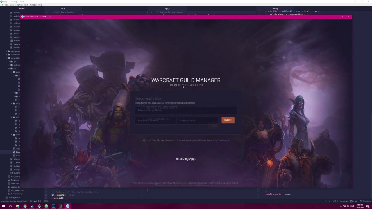 Warcraft Guild Manager App - 0.1 - YouTube