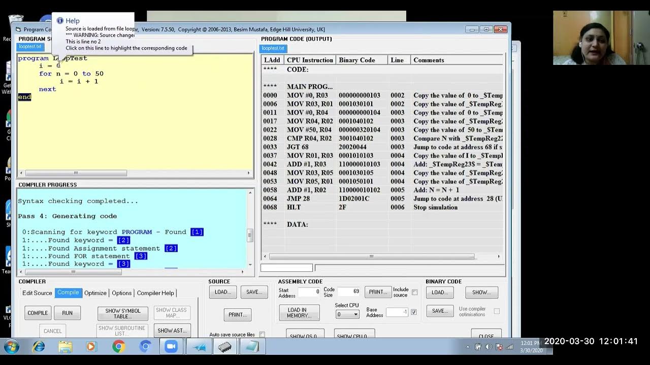 CPU OS Simulator Practical - YouTube