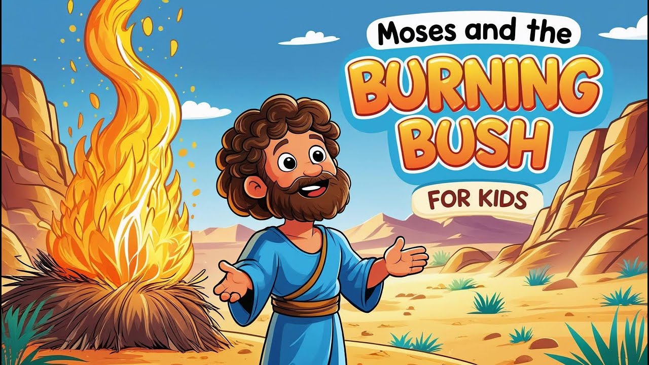 ️ Bible Story for Kids | The Amazing Story Of Moses and the Burning ...