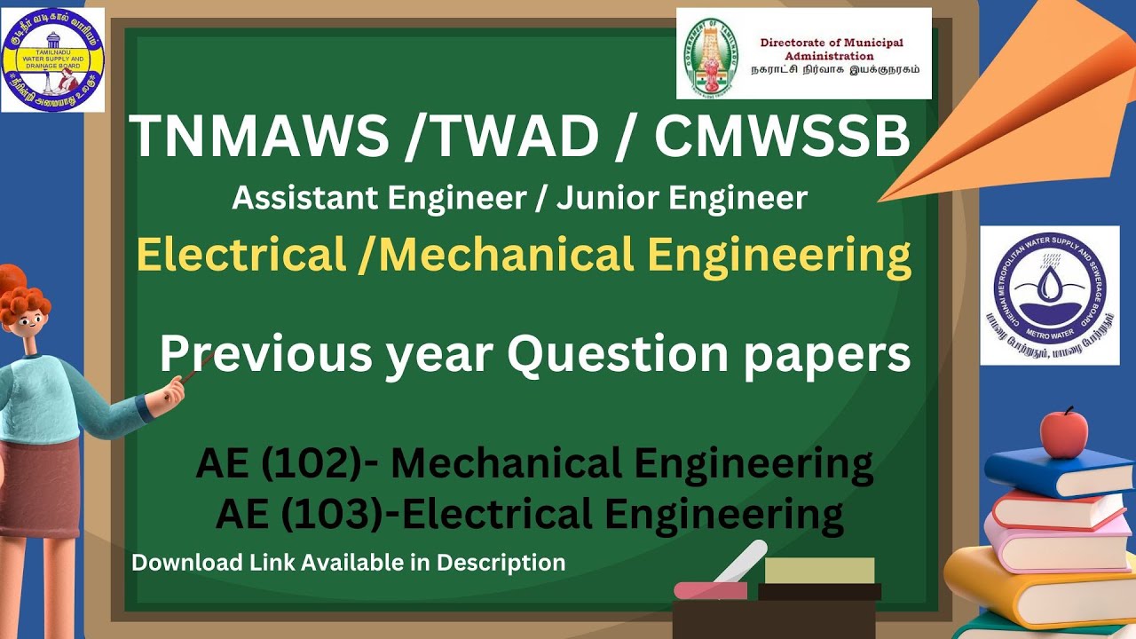 TNMAWS Electrical /mechanical Degree Standard Question Paper ...