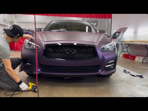 Q50 full wrap install - YouTube