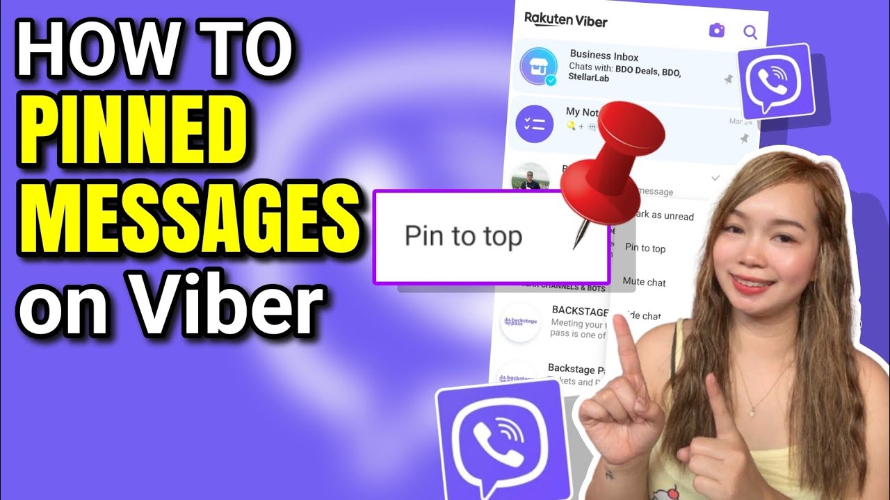 HOW TO PIN MESSAGES ON VIBER | Riencyll Cabile - YouTube