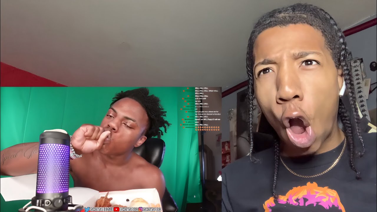 ISHOWSPEED DOES SUS FRIED CHICKEN ASMR - REACTION! (PAUSE) - YouTube