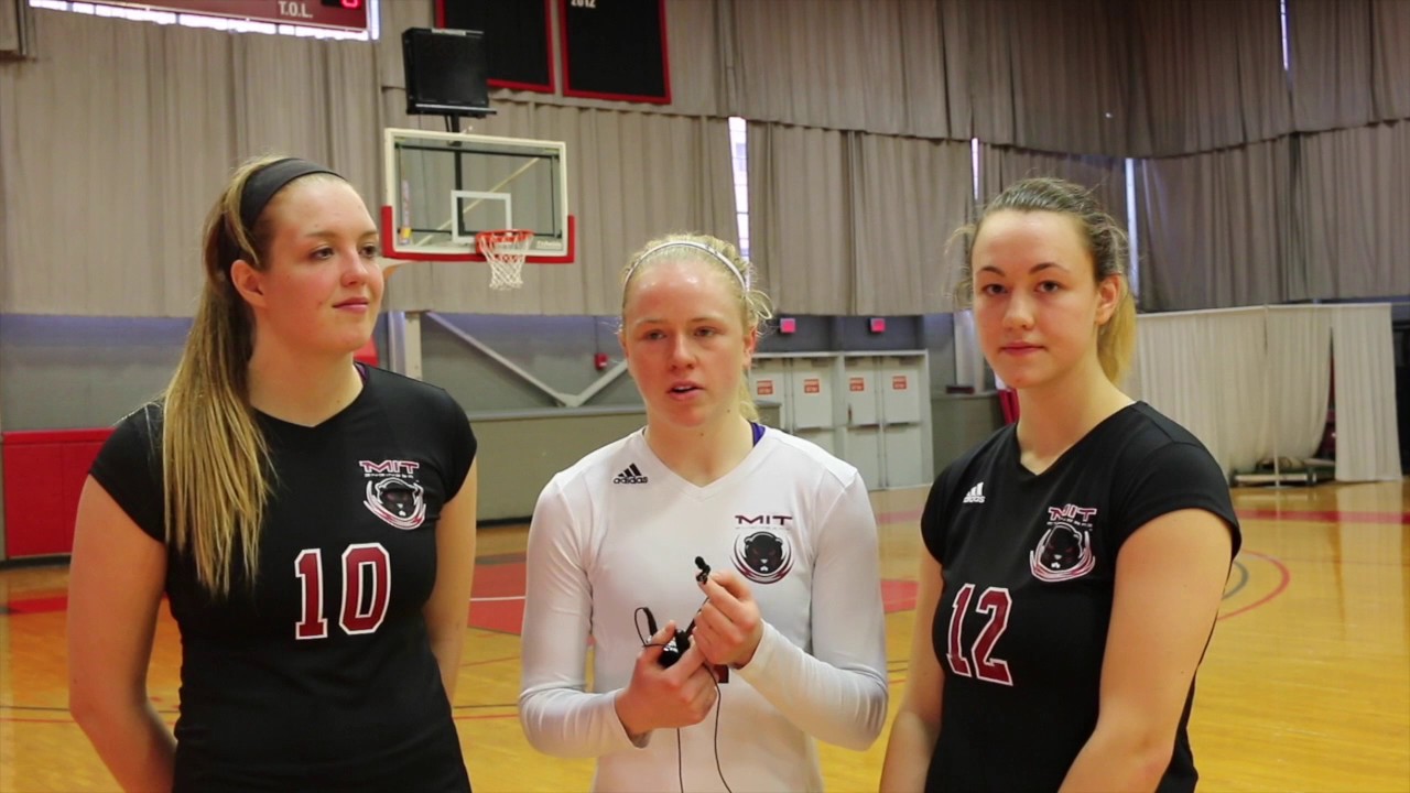 MIT Women's Volleyball Comments after 3-0 Win over Coast Guard - YouTube