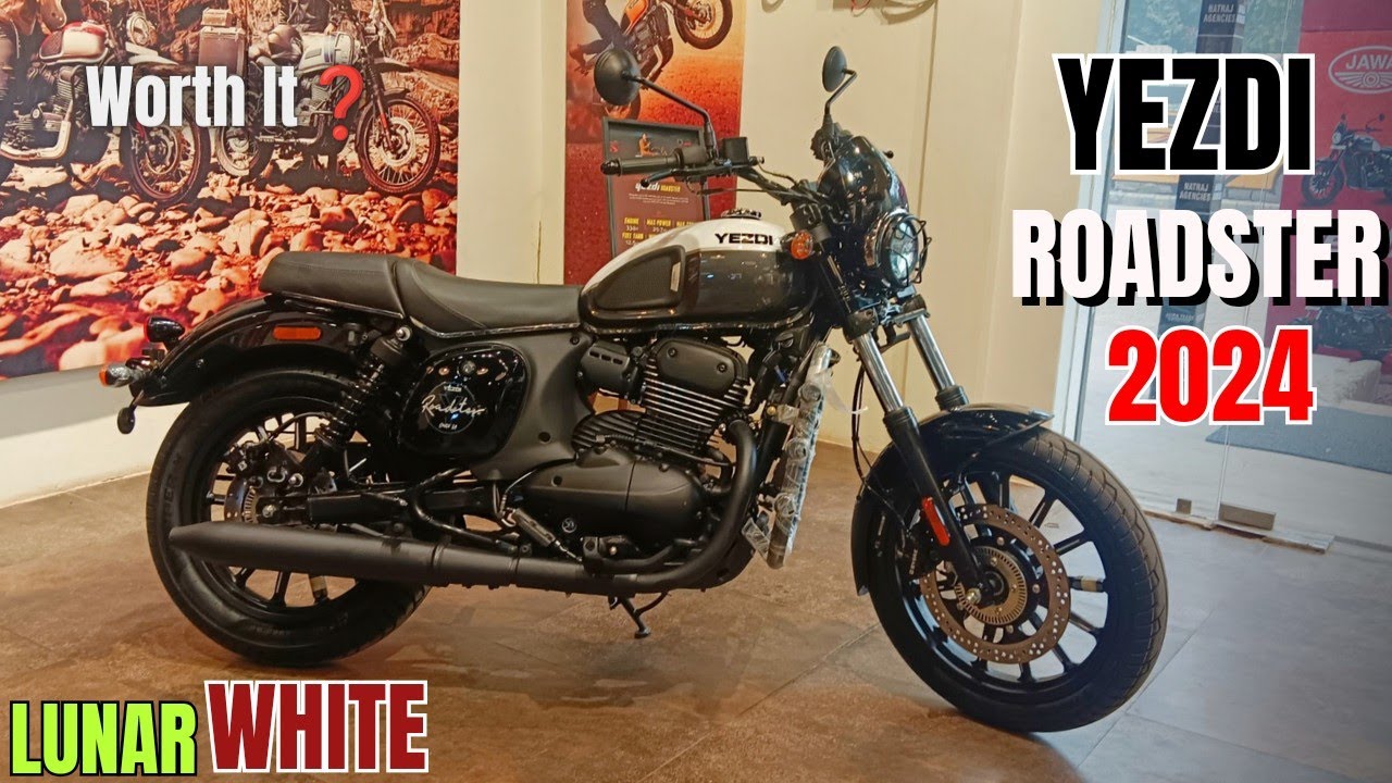 Yezdi Roadster 2024 Model Full Walkaround Review 🔥 | Lunar White 🤍 ...