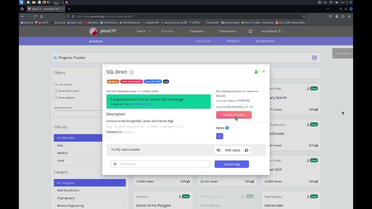 SQL Direct | PicoCTF 2024: Complete Challenge Walkthrough - YouTube