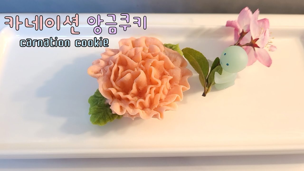스승의 은~혜는~🎵 앙금으로 만든 카네이션 쿠키🙆‍♀️🎁 carnation cookie :: ep.74 - YouTube