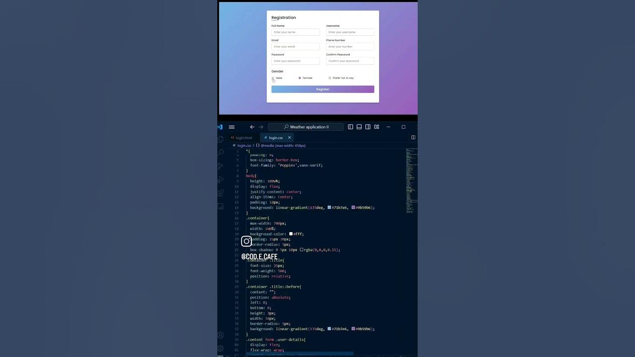 Login Page Coding Codinglife Softwaredeveloper Offtoday52 Youtube