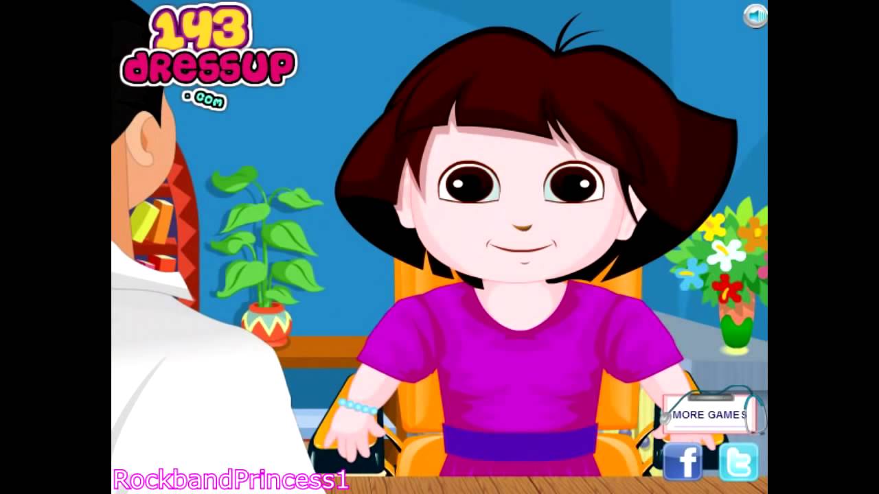 Dora The Explorer Online Games Dora Eye Doctor Games - YouTube