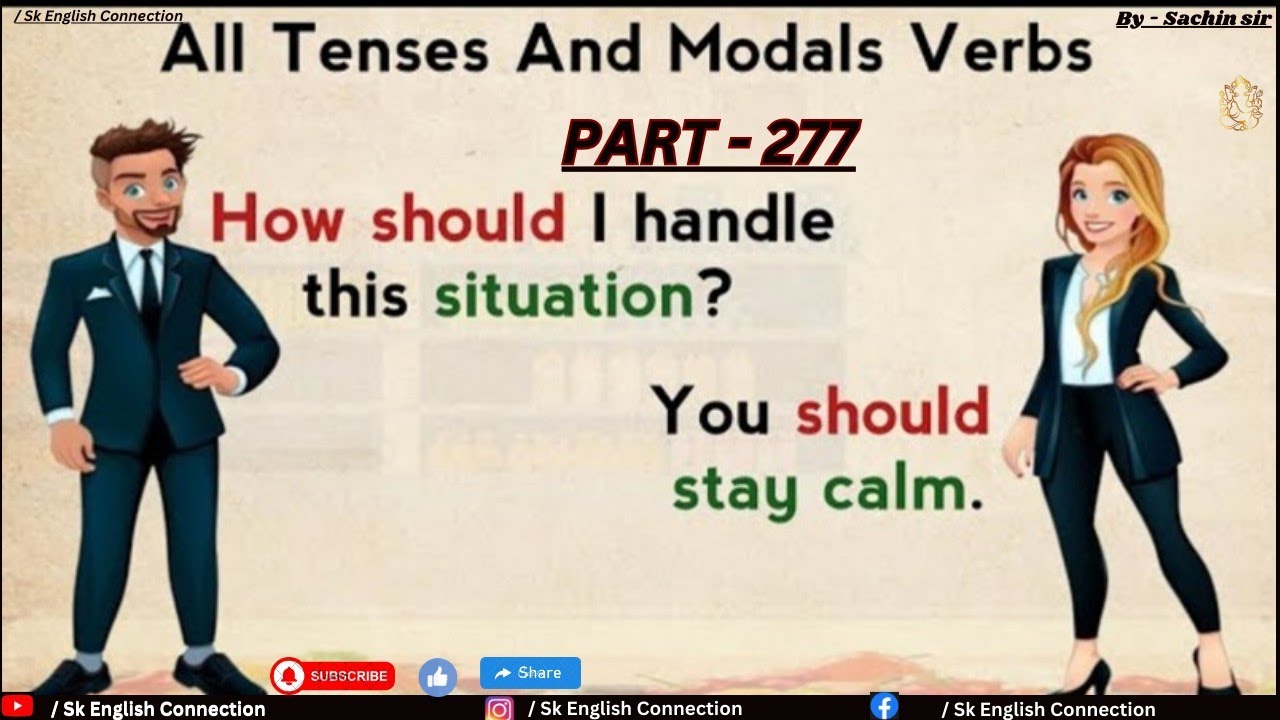PART-277) All tenses and modals verbs / English important conversation ...