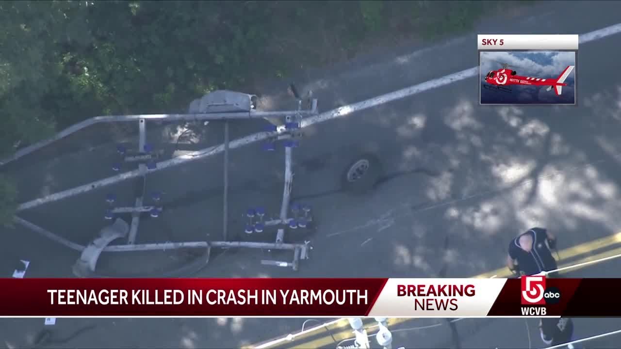 Teenager killed in Cape Cod crash invovling boat trailer, SUV - YouTube