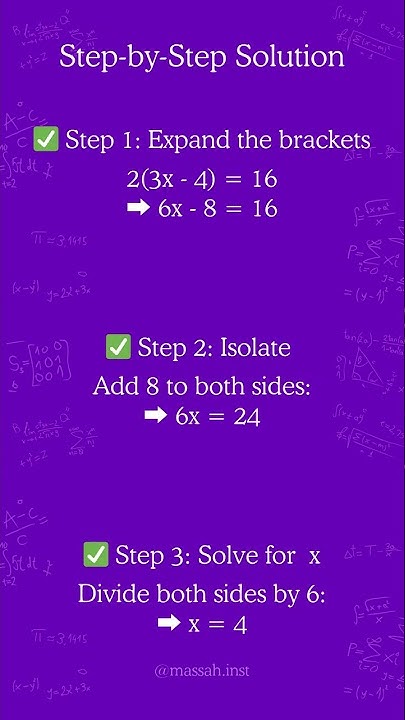 💼 Work It Wednesday: Solving Linear Equations Made Easy! 💼 - YouTube