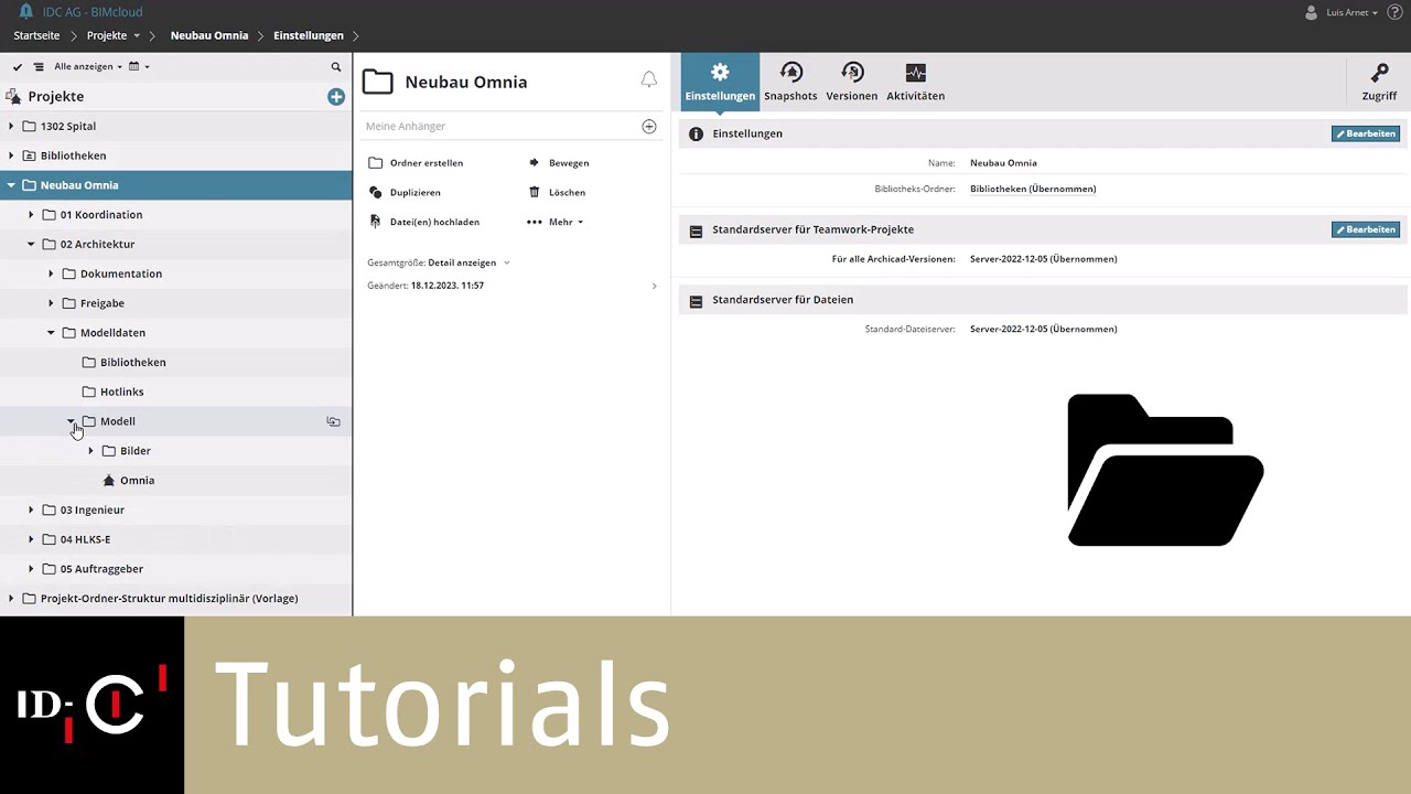 BIMCLOUD Tutorial | Projektorganisation in uneingeschränkter Ordnerstruktur - YouTube