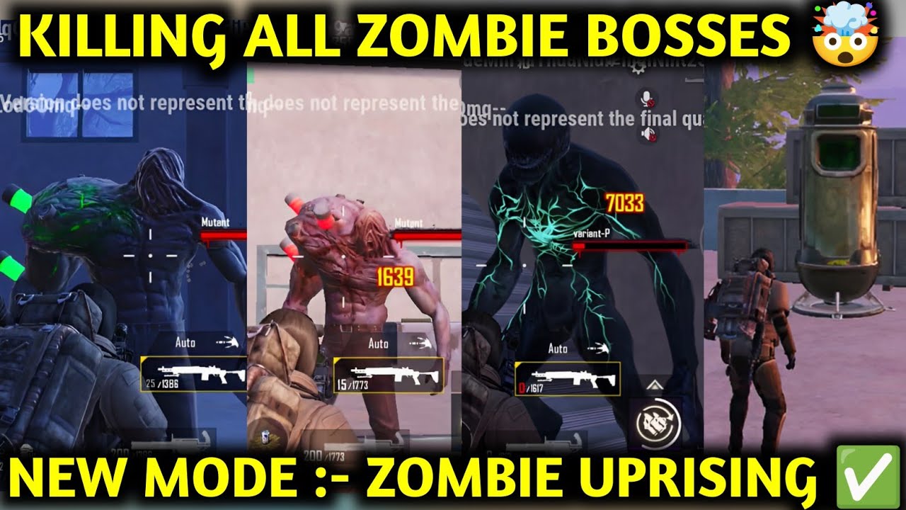 KILLING ALL ZOMBIE BOSSES IN NEW ZOMBIE UPRISING MODE 🤯 PUBG METRO ...