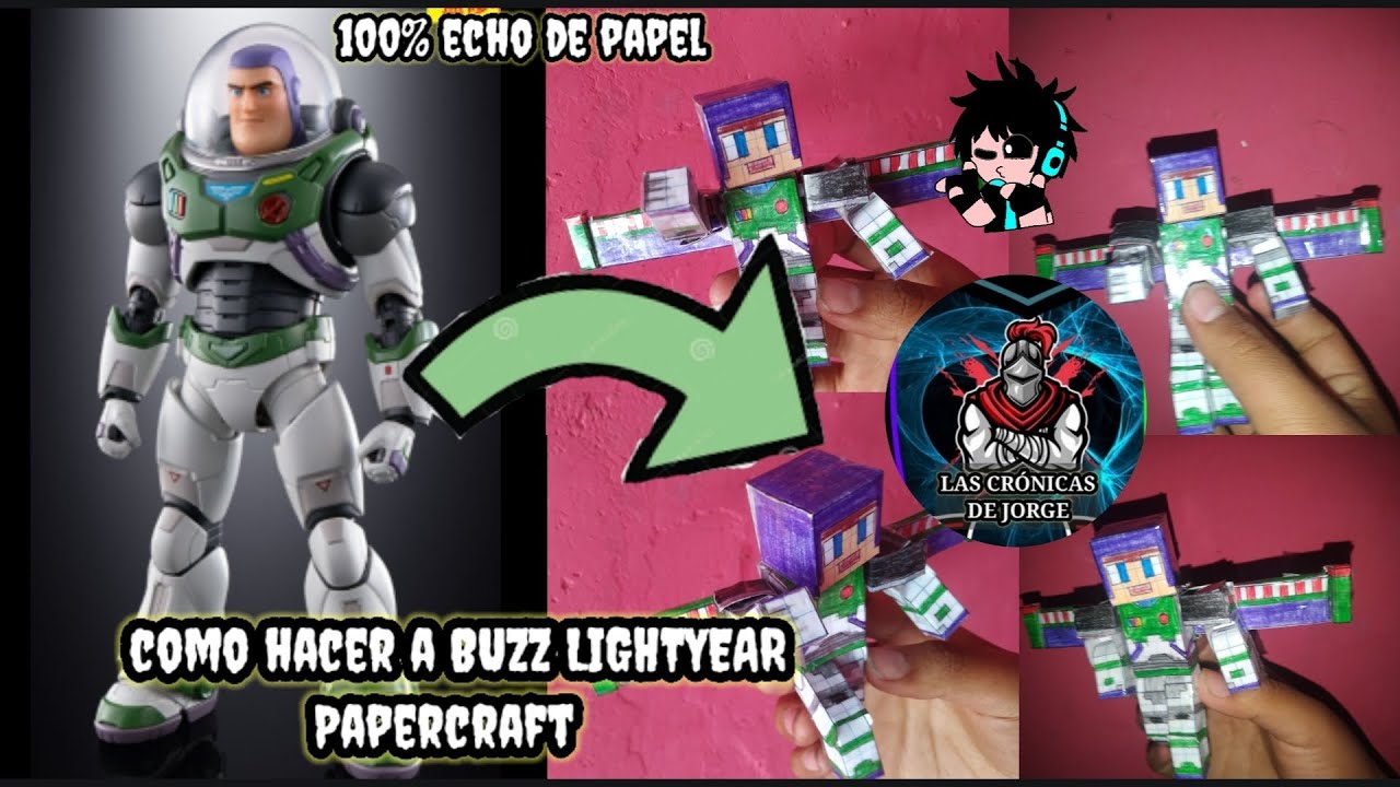 cómo hacer a Buzz Lightyear Papercraft - figura de acción versión ...