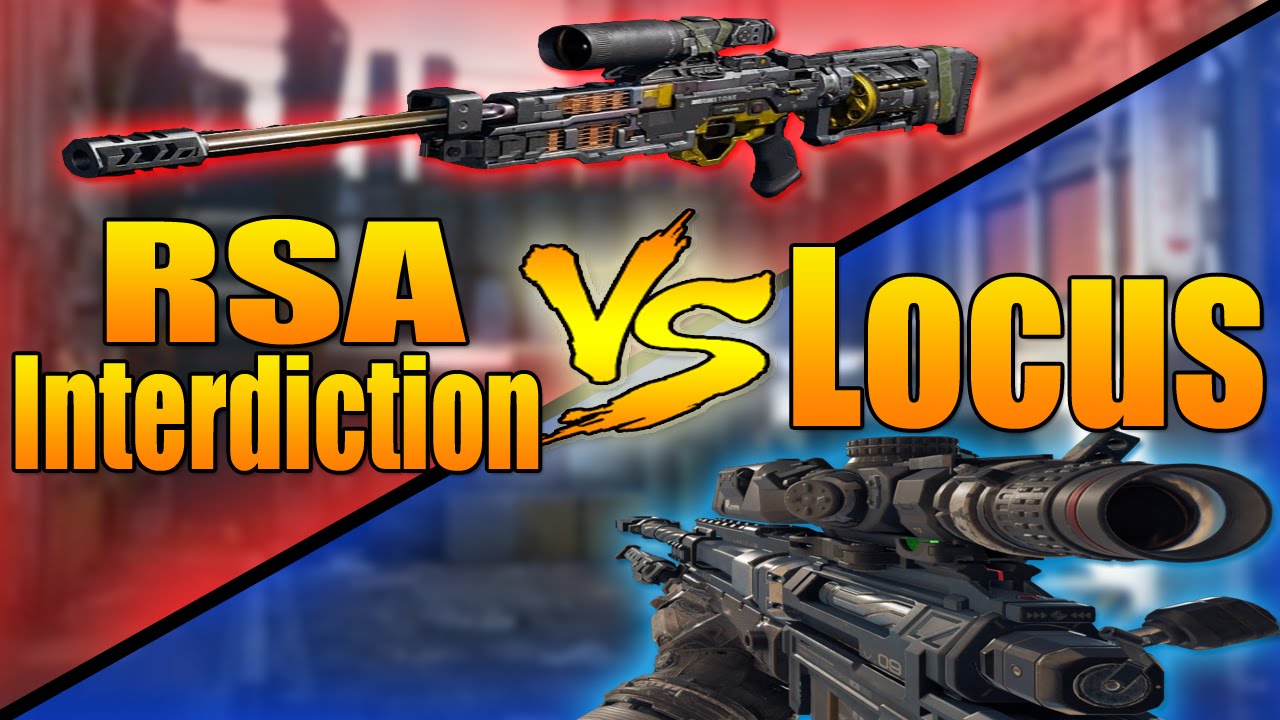 RSA Interdiction VS Locus (Call of Duty Black Ops 3 Sniper Rifle Versus ...