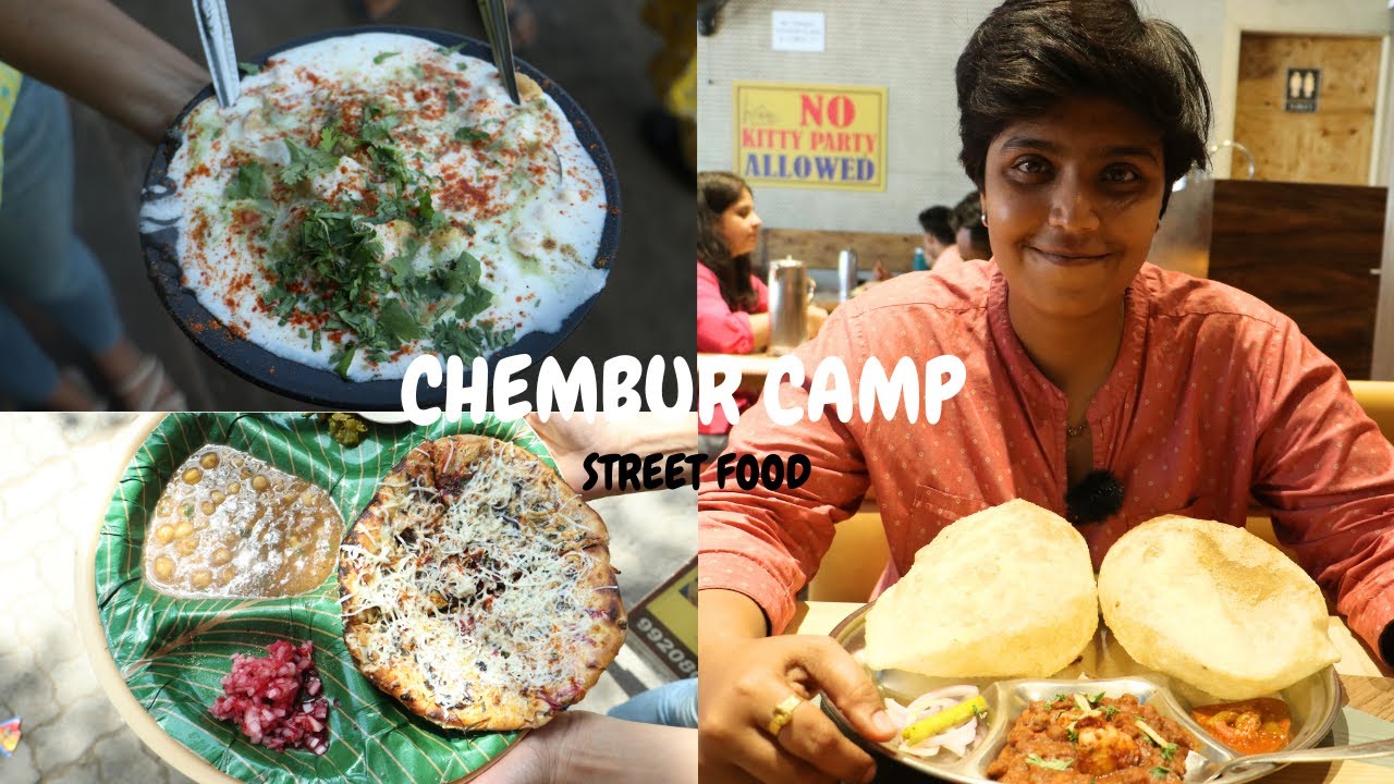 Chembur camp street food. Chole kulche, Dal Pakwan, Dahi Balle and more ...