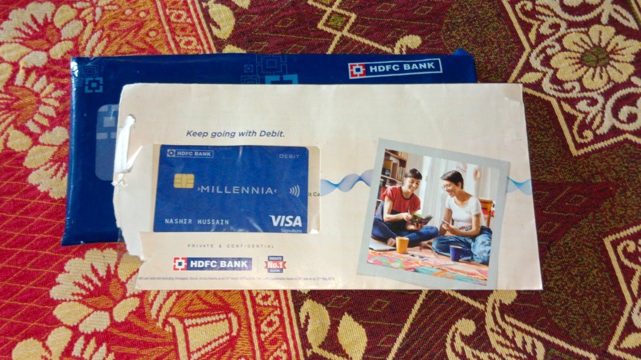 HDFC Bank Millennia Debit card Unboxing 2025 | HDFC Bank welcome kit ...