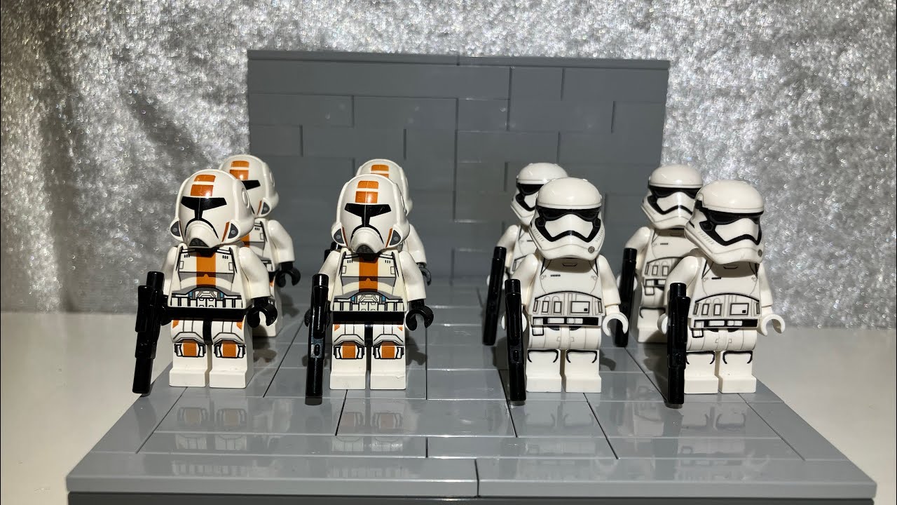 Lego Star wars clone display - YouTube