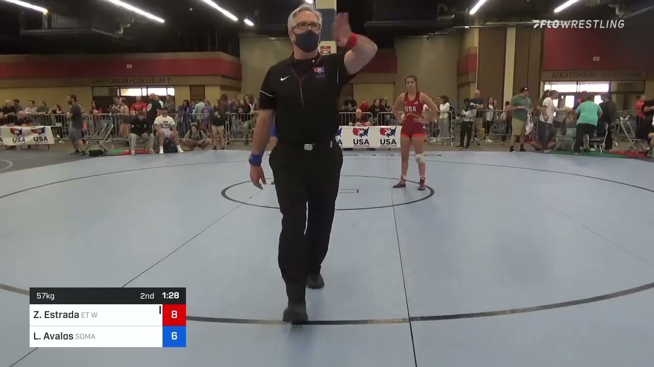57 Kg Round Of 16 - Zao Estrada, ET Wrestling Vs Lillian Avalos, Somar ...