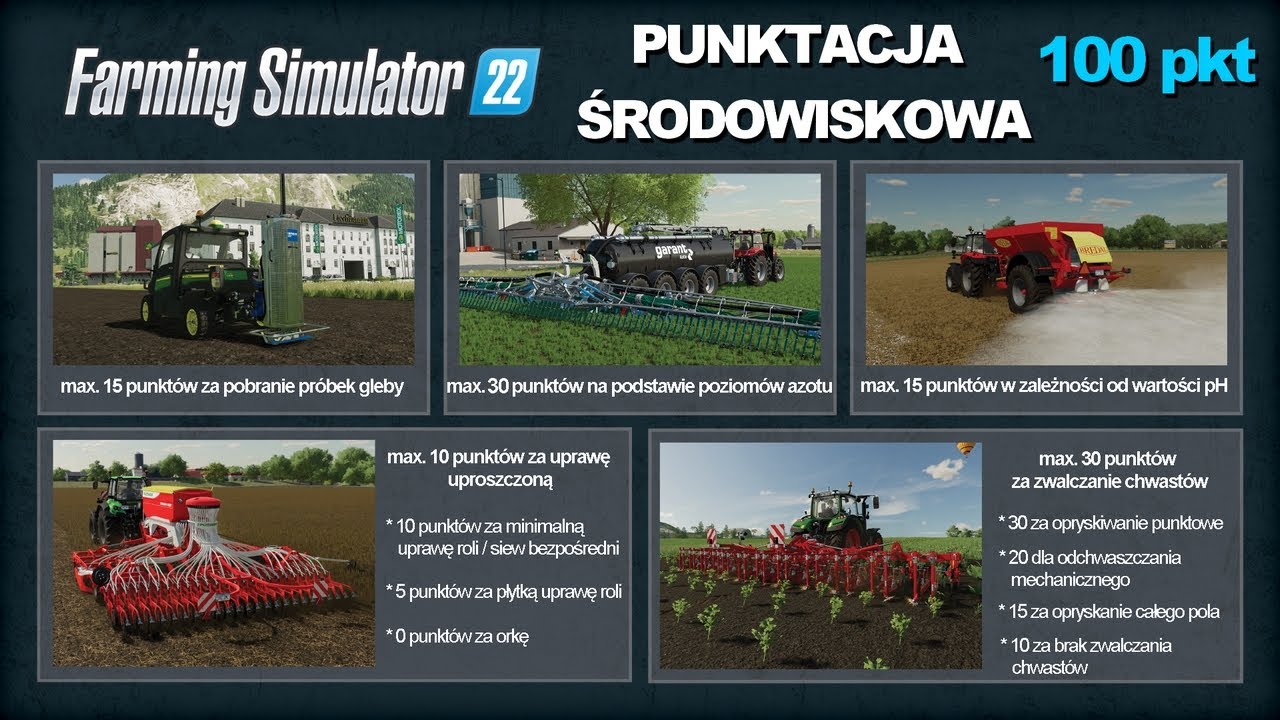 Farming Simulator 22 - 💯Wynik Środowiskowy - Omówienie punktacji🌱 ...