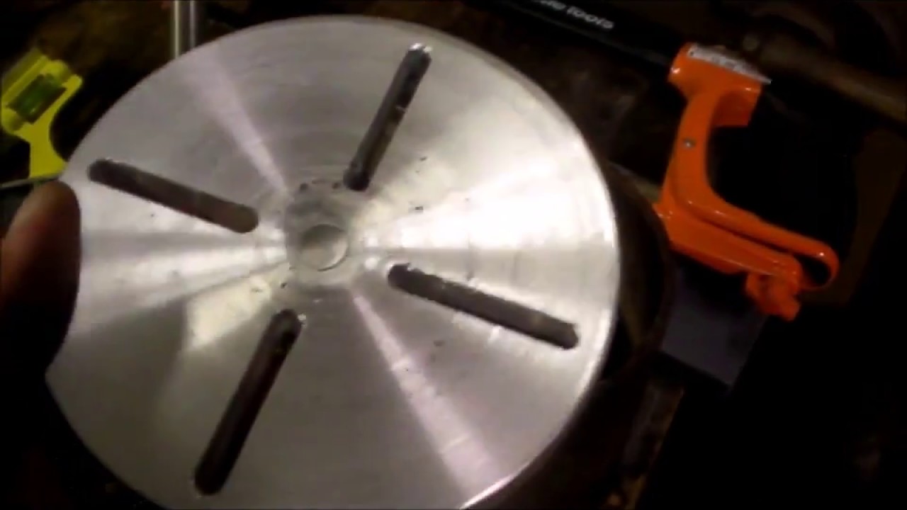 Faceplate for the mini lathe - YouTube