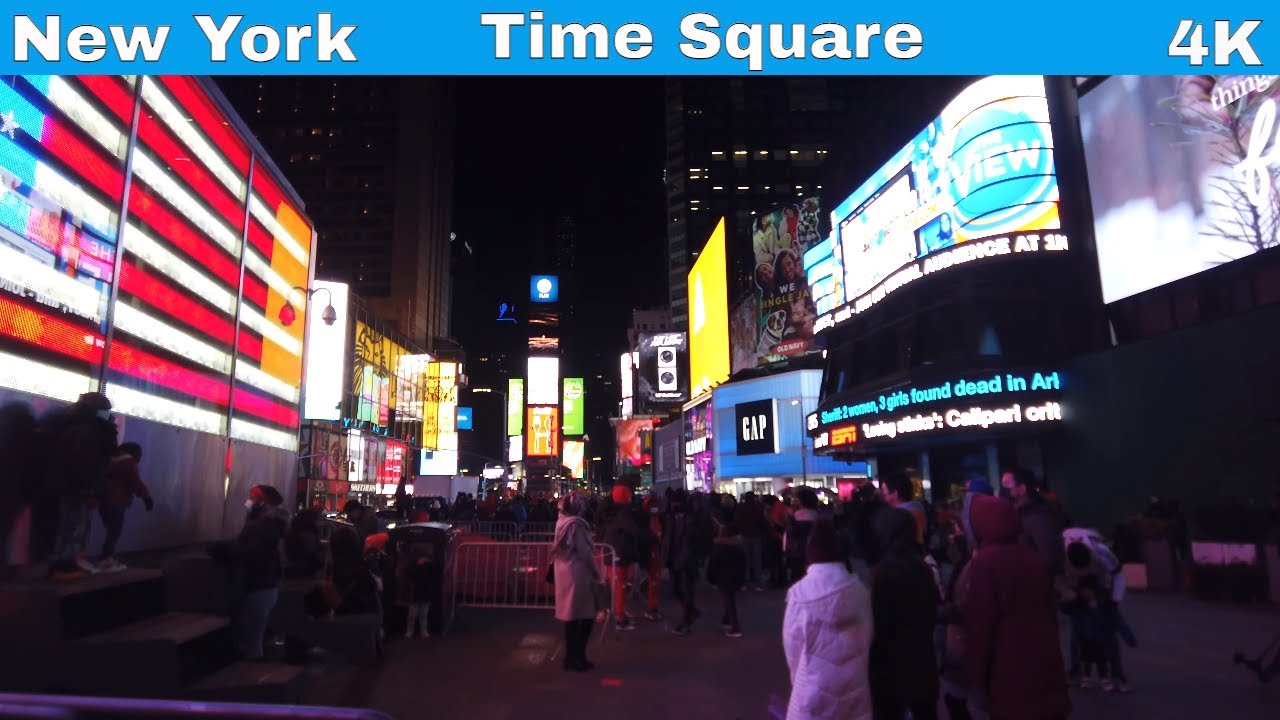 【4K】MANHATTAN | TIME SQUARE | WALKING | NYC | NEW YORK | 4K WALK - YouTube