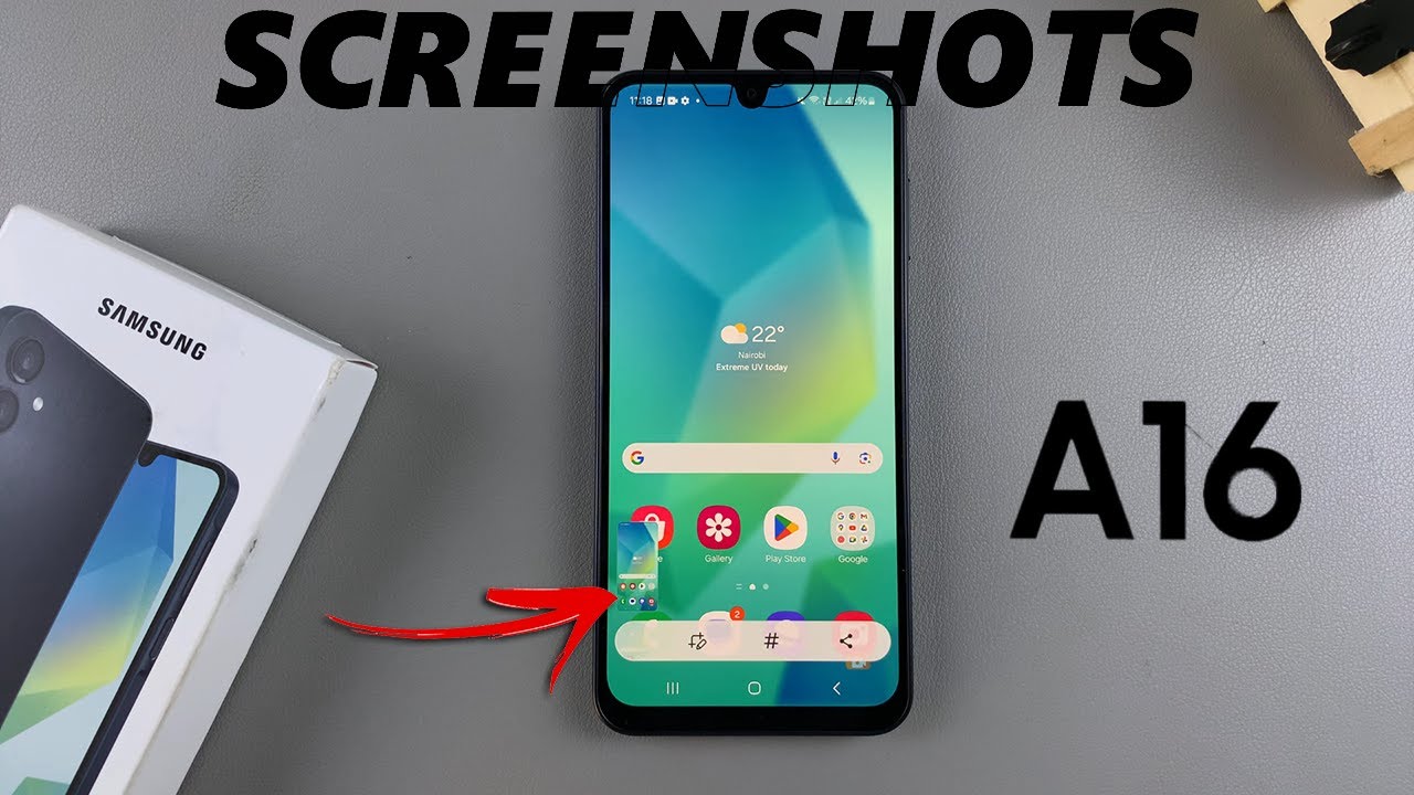 How To Screenshot On Samsung Galaxy A16 - YouTube