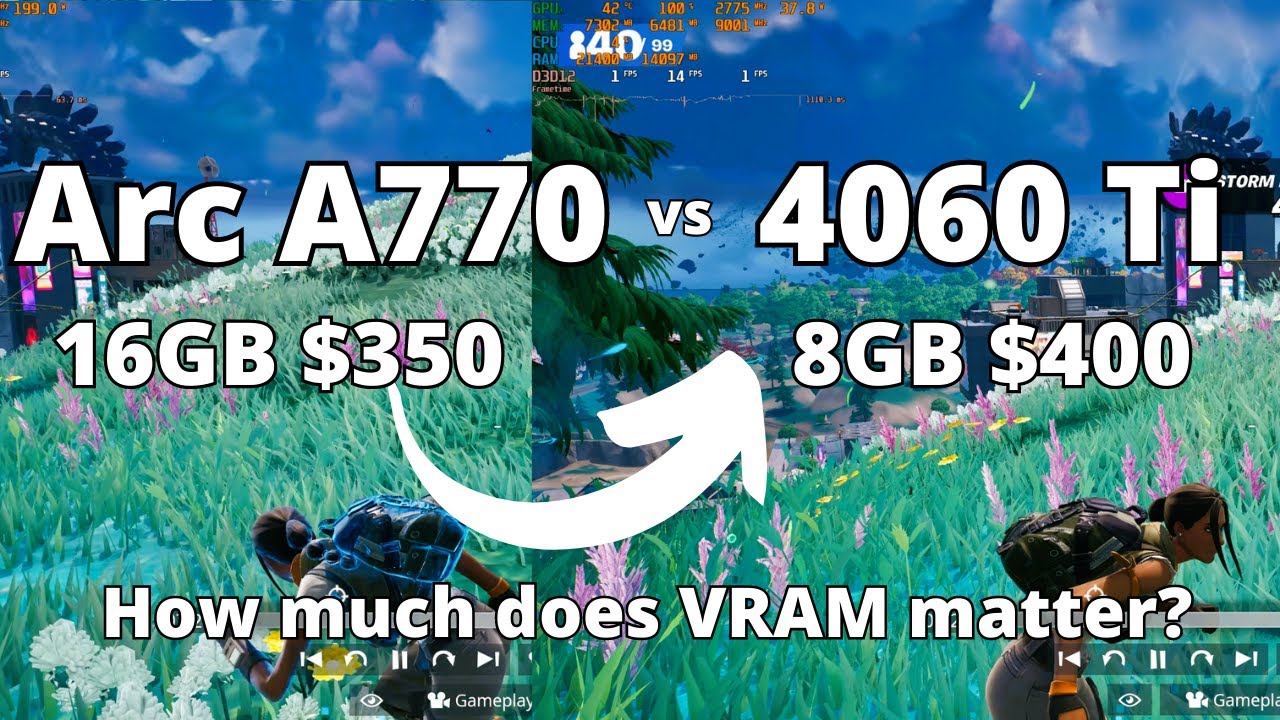 Arc A770 16GB vs RTX 4060 Ti 8GB: The Ultimate Comparison!!! - YouTube