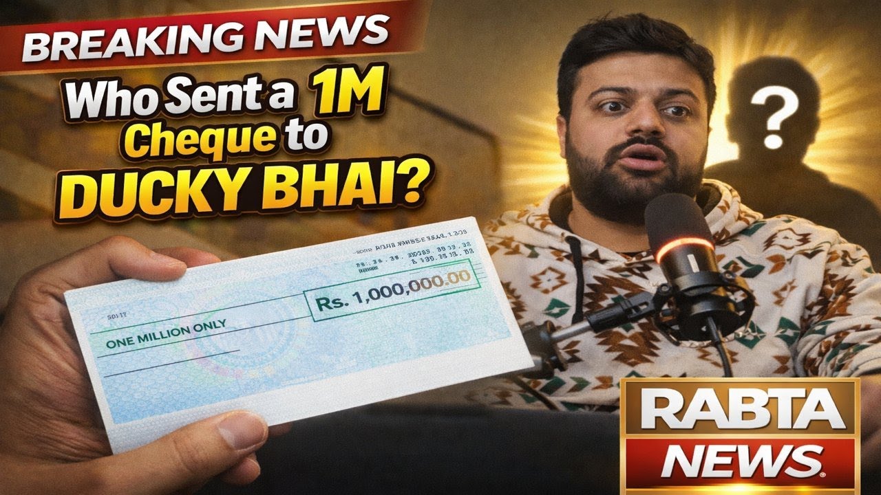 Breaking News: Who Sent a 10 lakh Cheque to Ducky Bhai #viral # ...