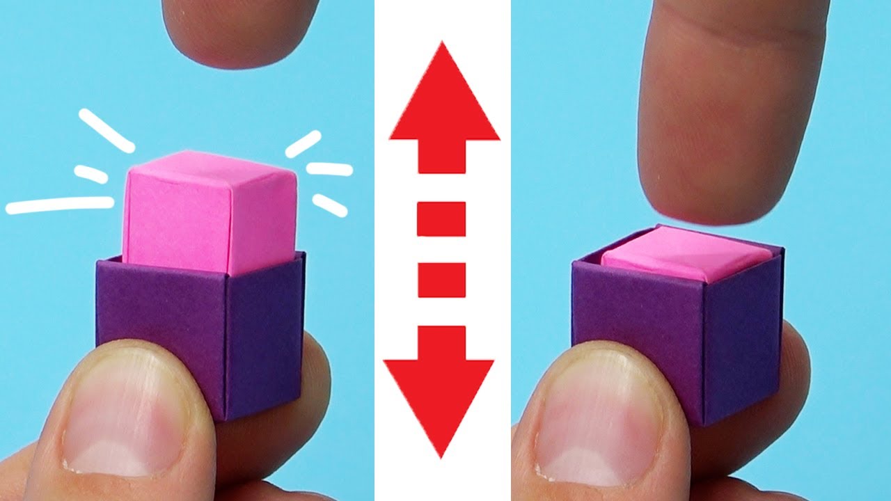 Mini button paper | Antistress paper toys - YouTube