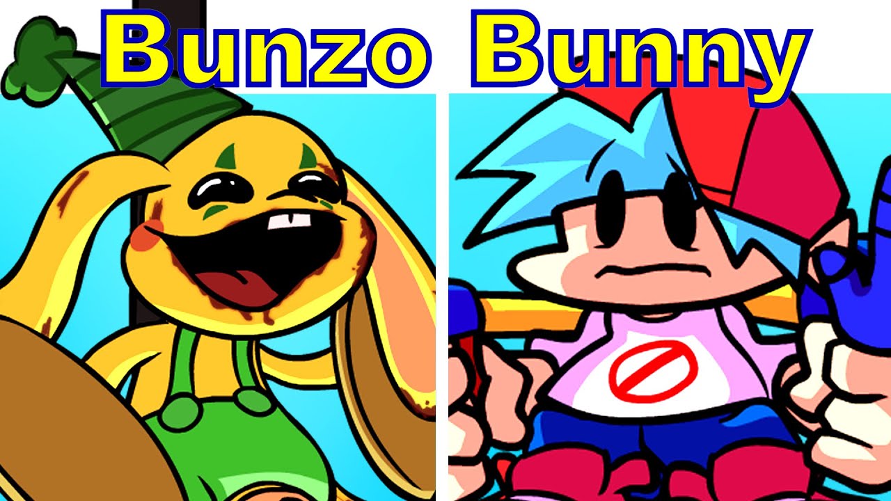 Friday Night Funkin' VS Bunzo Bunny FULL WEEK (Poppy Playtime Chapter 2 ...