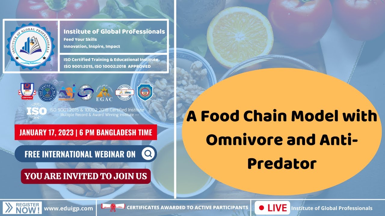 A Food Chain Model with Omnivore and Anti-Predator - YouTube