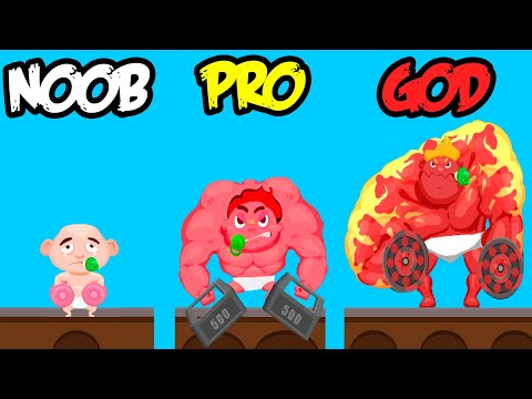 Muscle Boy NOOB vs PRO vs HACKER