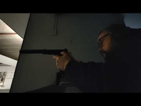 Shooting my GSG 1911 22lr LBP - Sitting - YouTube