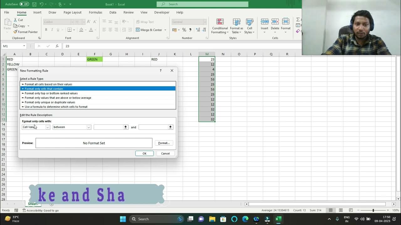 MS-Excel Conditional Formatting #excel #conditionalformating - YouTube