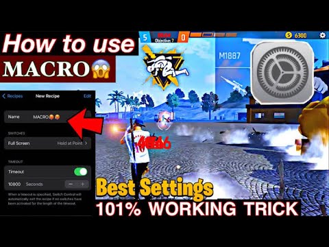 BEST MACRO FREEFIRE (iPHONE 6,6s,7,8+,X,11,12) EASY AND FAST SETTINGS ...