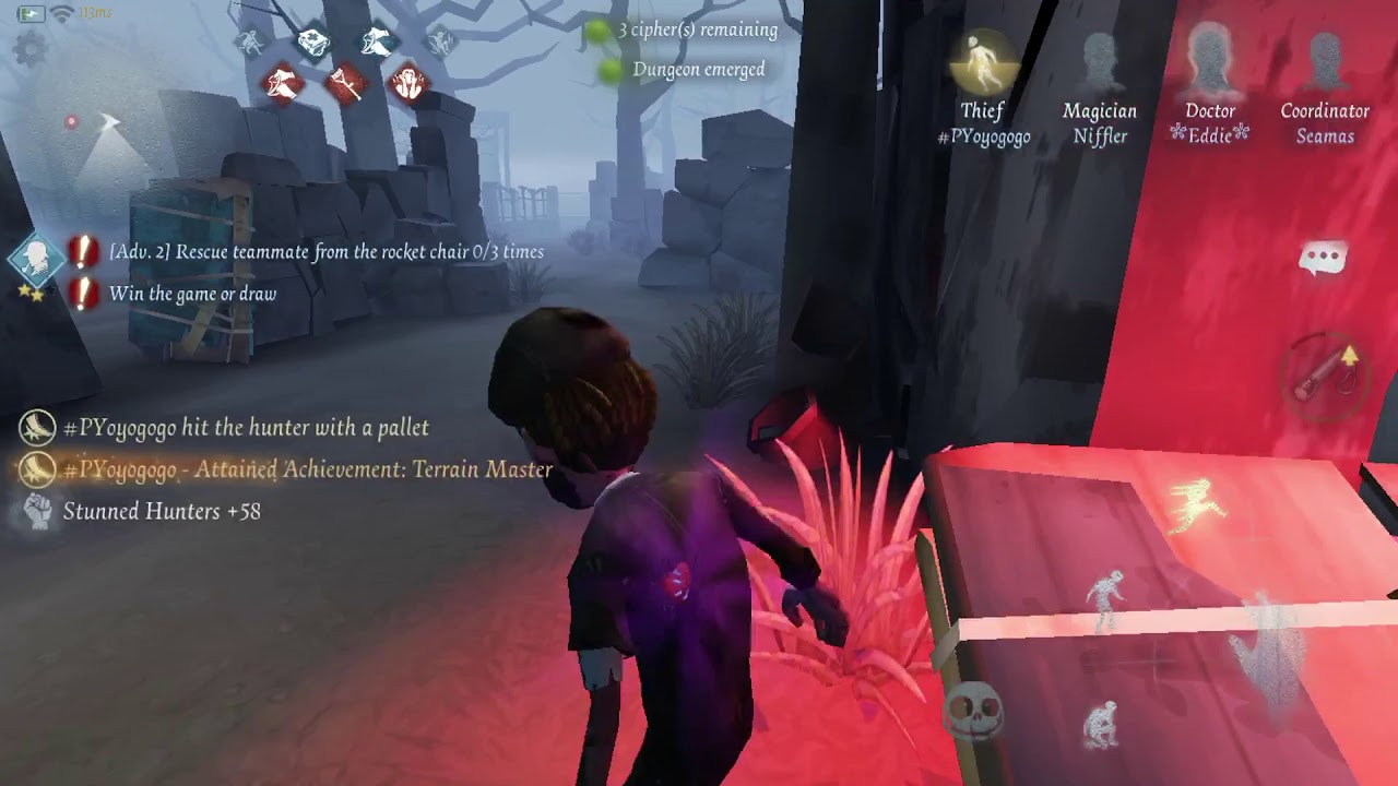 Identity V Surviour Theif ， his flashlight is powerful - YouTube