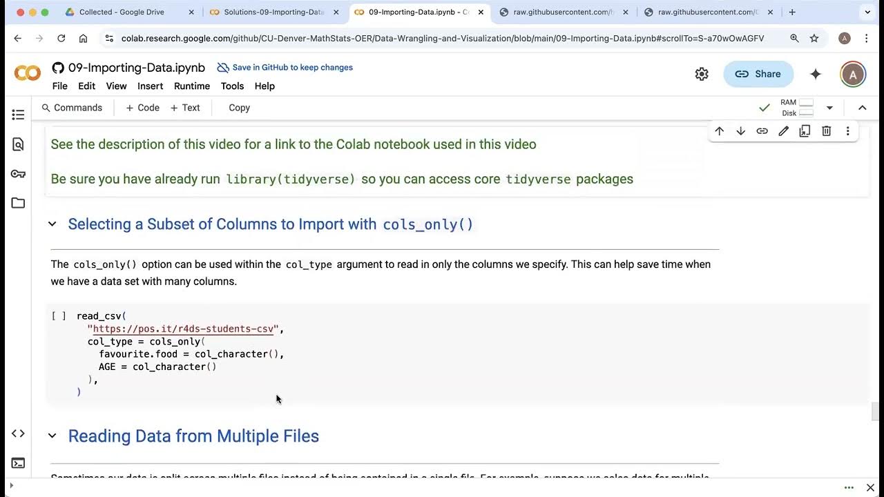 Selecting a Subset of Columns with cols_only() in readr - YouTube