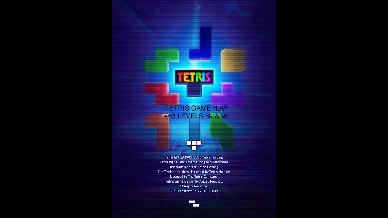 Tetris let’s play #64 levels 89 & 90 gameplay complete - YouTube