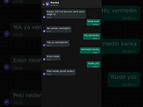 Kankama Borcumu Manevi Olarak Verdim Saydım 😂 #kanka #borc #komik #whatsapp #shorts
